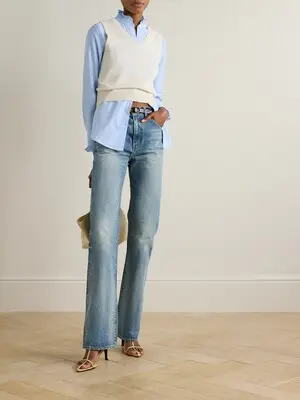 NILI LOTAN Lydia Ruffled Cotton Shirt
