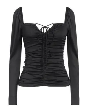 GANNI Draped Jersey Top