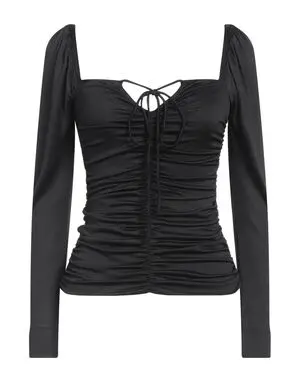 GANNI Draped Jersey Top