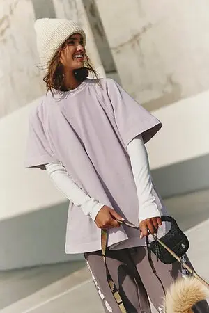Free People Icon Tee Frosted Lavender