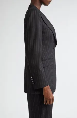 Dolce & Gabbana Pinstripe Virgin Wool Blend Jacket
