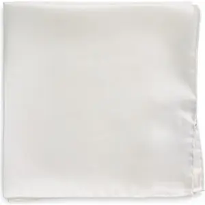 TOM FORD Classic Mulberry Silk Pocket Square Off White