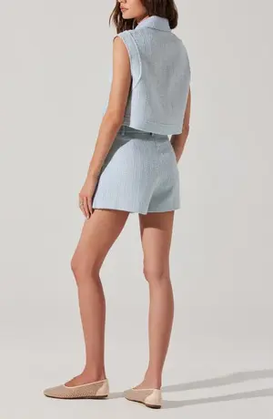 Astr The Label Jhene Pleat Front Shorts