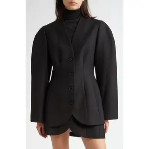 EENK Hourglass Oversized Sleeve Wool Jacket