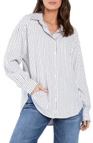 Wash Lab Denim Cuffed Shirts For Women