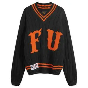FUCT Letterman V-neck Knitted Jumper
