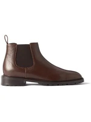 Manolo Blahnik Brompton Full-grain Leather Chelsea Boots - Brown