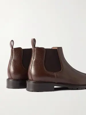 Manolo Blahnik Brompton Full-grain Leather Chelsea Boots - Brown