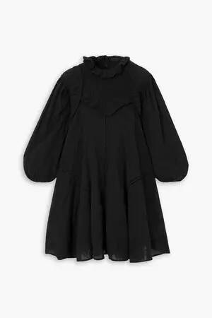 MARANT ETOILE Isma Mini Dress With Crochet Trims