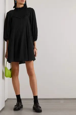 MARANT ETOILE Isma Mini Dress With Crochet Trims