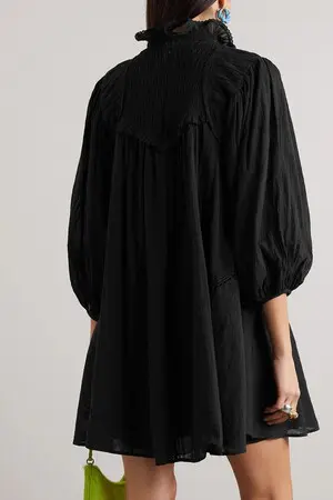 MARANT ETOILE Isma Mini Dress With Crochet Trims