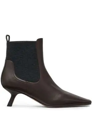 Brunello Cucinelli Monili Chain Detail Chelsea Boots - Brown