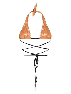 MARIA LUCIA HOHAN Naija Bikini Top - Orange