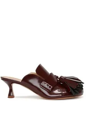 JW Anderson Tassel-detail Leather Mules - Red