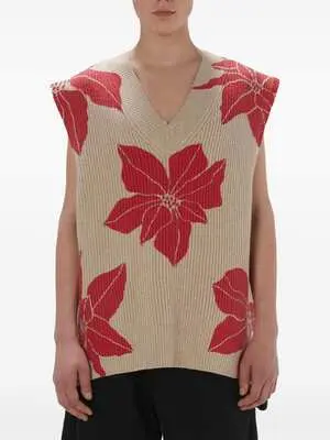 JW Anderson Floral-print Sleeveless Jumper