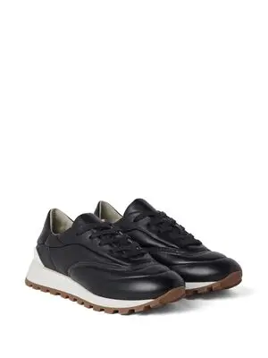 Brunello Cucinelli Monili-chain Leather Sneakers