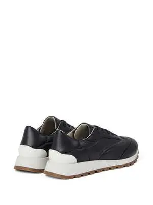 Brunello Cucinelli Monili-chain Leather Sneakers