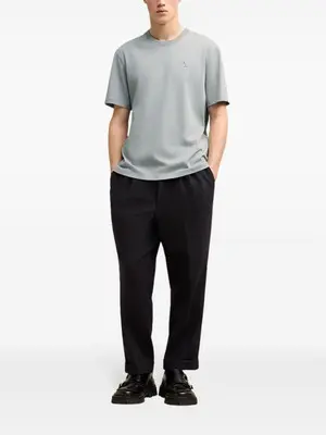AMI Paris Logo-debossed Organic-cotton T-shirt
