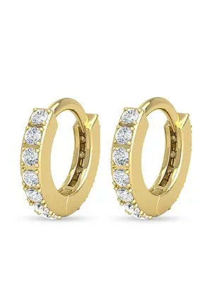 VEYNOU 14kt Yellow Diamond Huggie Hoop Earrings - Gold