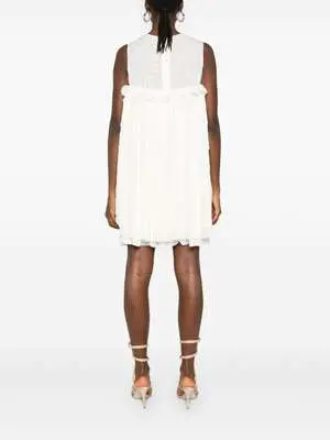 BARUNI Ruffled Mini Dress - White