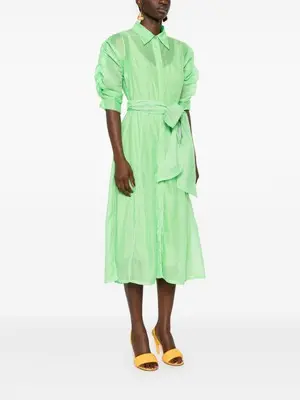 BARUNI Organza Midi Shirt Dress