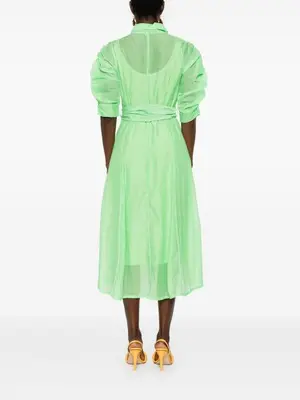 BARUNI Organza Midi Shirt Dress