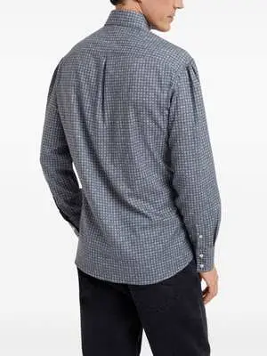 Brunello Cucinelli Geometric-print Shirt