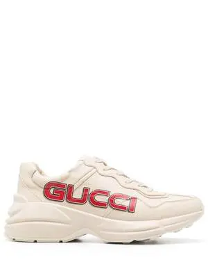 Gucci Logo-print Sneakers - Neutrals