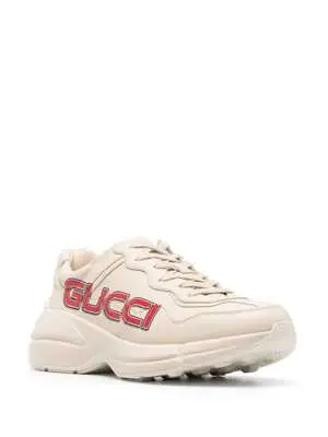 Gucci Logo-print Sneakers - Neutrals