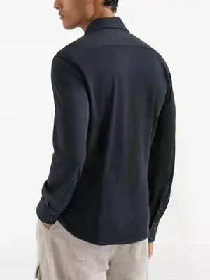 Brunello Cucinelli Lightweight Jersey Shirt - Blue