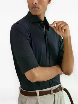Brunello Cucinelli Lightweight Jersey Shirt - Blue