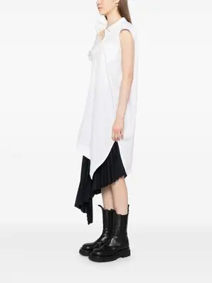 Sacai Asymmetric Neck Polo Shirt