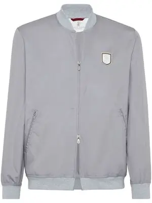 Brunello Cucinelli Tennis Badge Sweatshirt - Grey