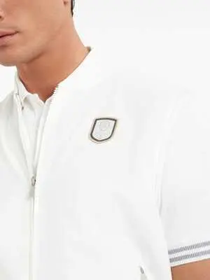 Brunello Cucinelli Tennis Badge Stripe Sweatshirt