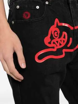 ICECREAM Running Dog-print Jeans