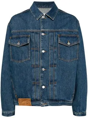 Bally Denim Jacket In Cotton - Blue