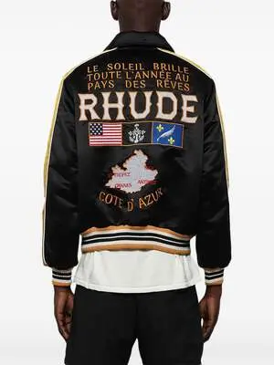 Rhude Le Soleil Bomber - Black