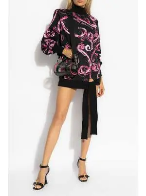 Versace Chromo Couture-print Dress