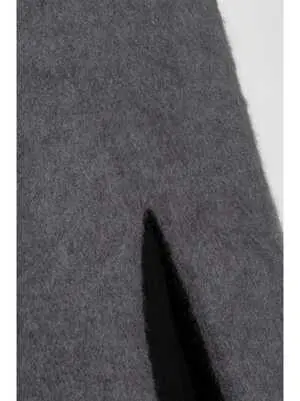 JIL SANDER Front-slit Knitted Maxi Dress - Grey