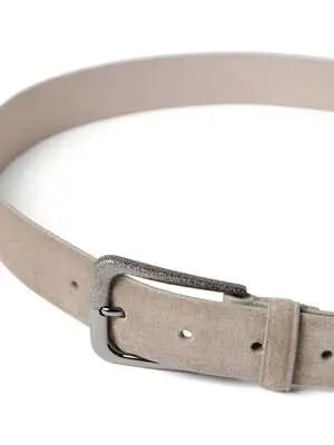 Brunello Cucinelli Leather Belt - Grey