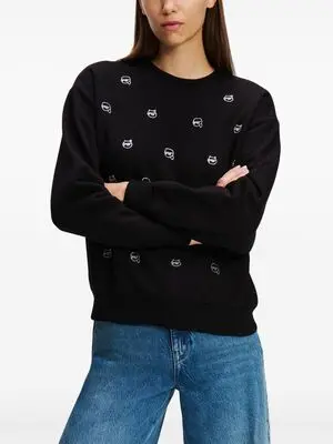 Karl Lagerfeld Ikon Rhinestone-embellished Sweatshirt