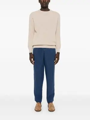 Brunello Cucinelli Crew-neck Cotton Jumper - Neutrals