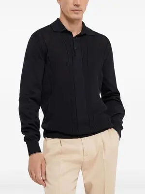 Brunello Cucinelli Knitted Polo T-shirt