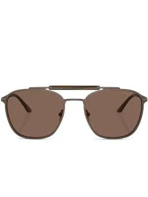 Giorgio Armani Square-frame Sunglasses - Metallic