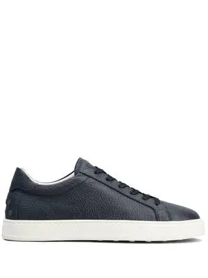 TOD'S Allacciata Cassetta Leather Sneakers - Black