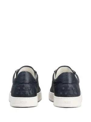 TOD'S Allacciata Cassetta Leather Sneakers - Black