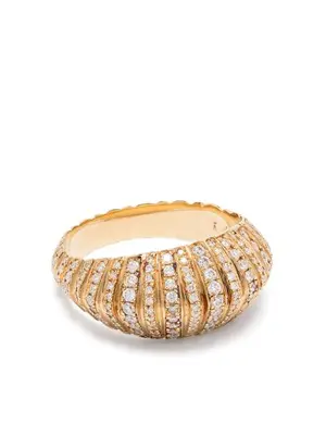 Lizzie Mandler 18kt Yellow Diamond Ring - Gold