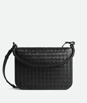 BOTTEGA  VENETA Swing Messenger Bag - Black