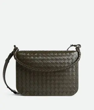 BOTTEGA  VENETA Swing Messenger Bag - Kaki