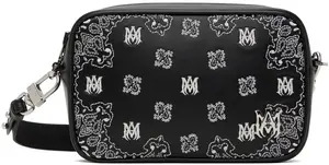 Amiri AMIRI Bandana Embroidered Camera Case Bag - Black